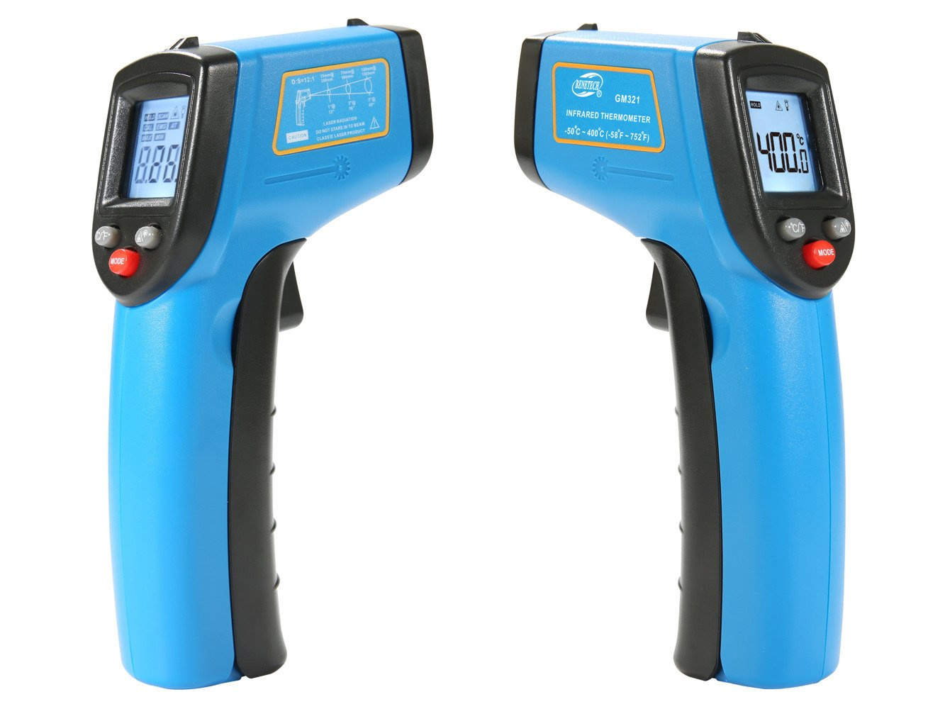 Non-contact laser pyrometer -50 ~ 400°C -50°C ~ +400°C | Measuring ...